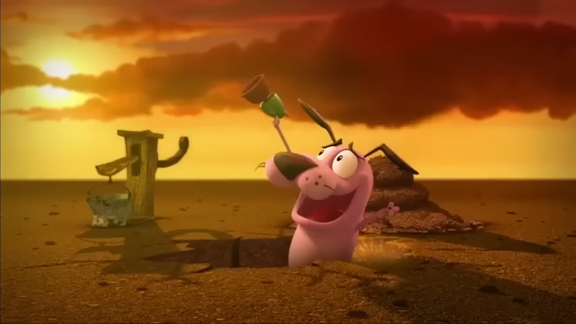 Odcinek kreskówki „Chojrak – tchórzliwy pies”, którego nigdy nie ...